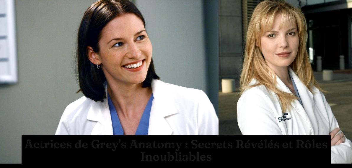 Actrices de Grey's Anatomy : Secrets Révélés et Rôles Inoubliables ...