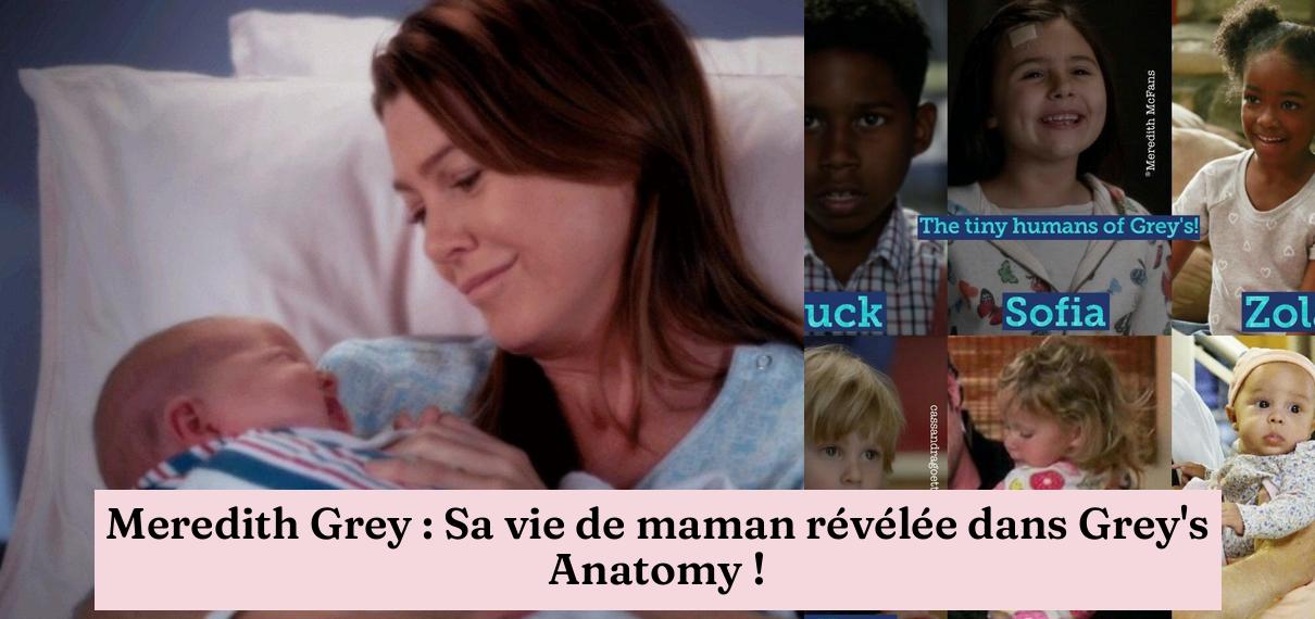 Meredith Grey : Sa vie de maman révélée dans Grey's Anatomy ! - IMAGYNA ...