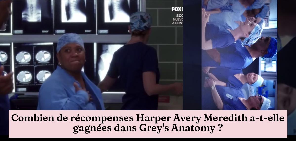 Combien de récompenses Harper Avery Meredith a-t-elle gagnées dans Grey ...