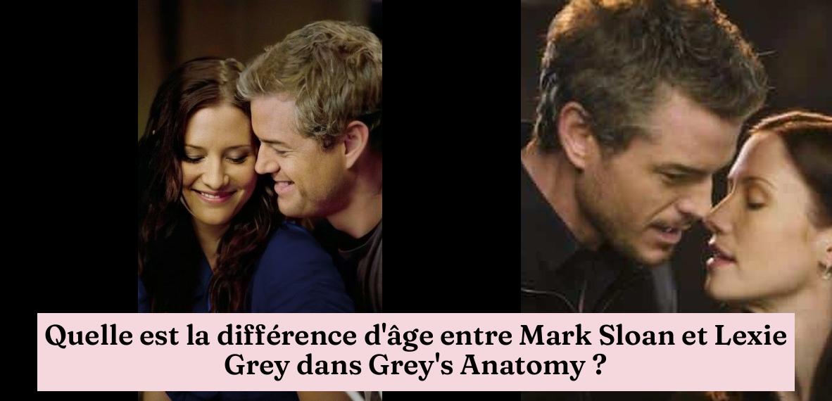 Quelle est la différence d'âge entre Mark Sloan et Lexie Grey dans Grey ...