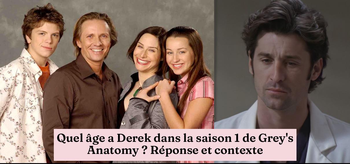 Quel âge a Derek dans la saison 1 de Grey's Anatomy ? Réponse et ...