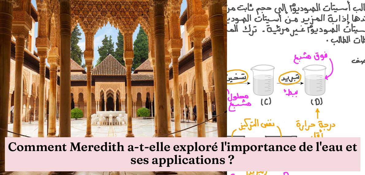 Comment Meredith a-t-elle exploré l'importance de l'eau et ses ...
