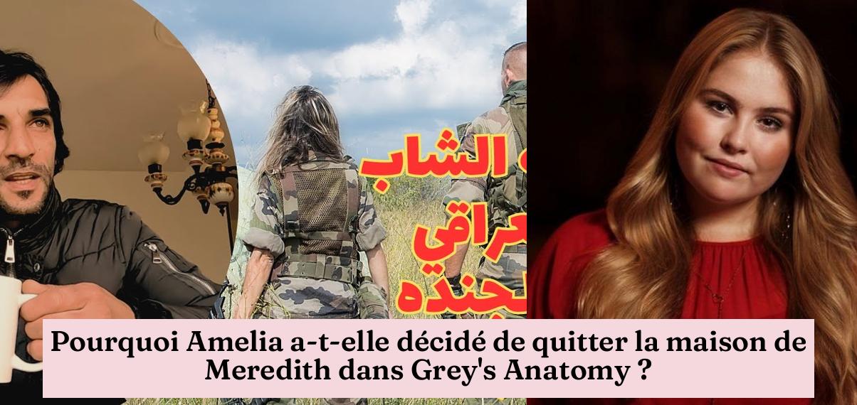 Pourquoi Amelia a-t-elle décidé de quitter la maison de Meredith dans ...