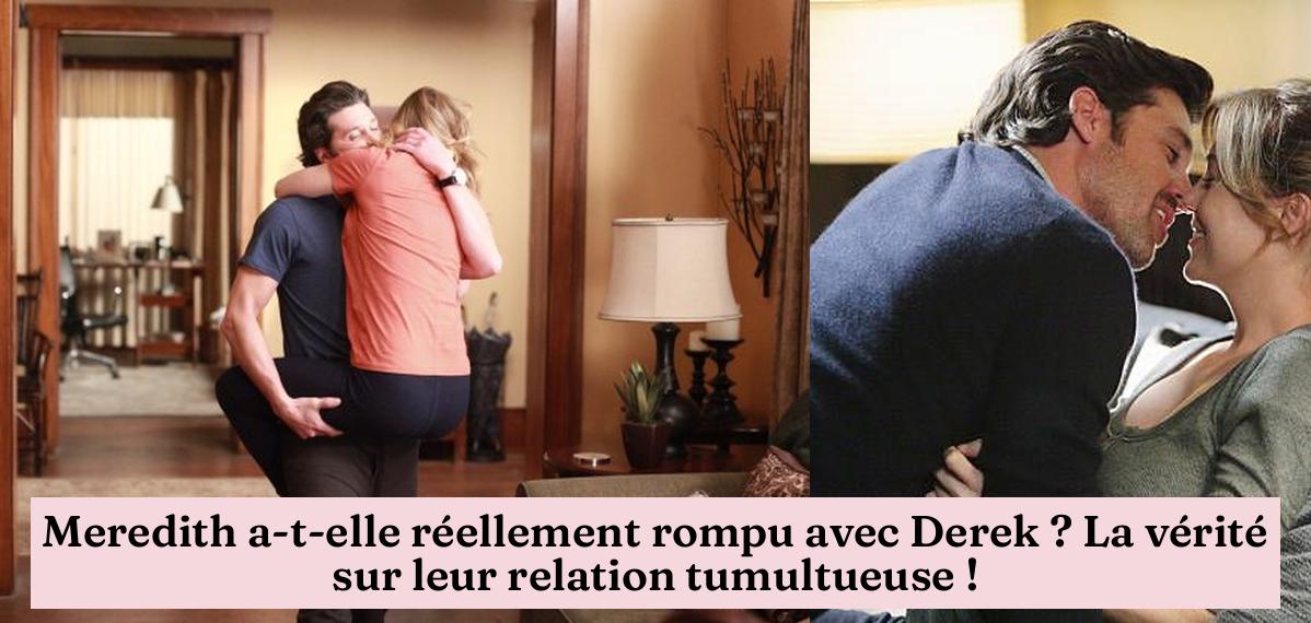Meredith a-t-elle réellement rompu avec Derek ? La vérité sur leur ...