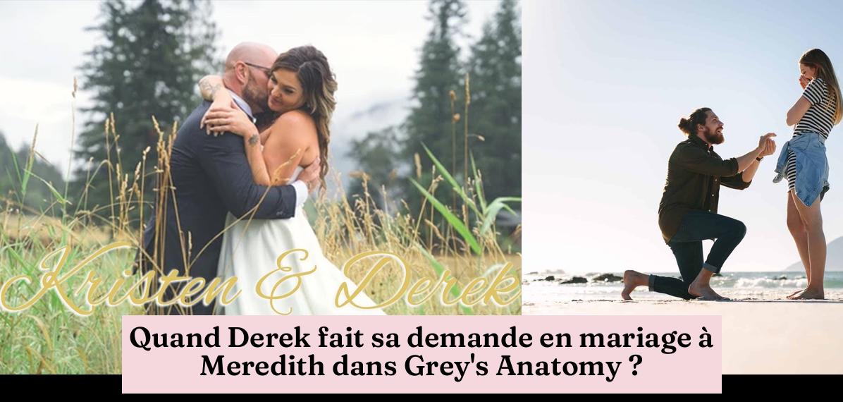 Quand Derek fait sa demande en mariage à Meredith dans Grey's Anatomy ...