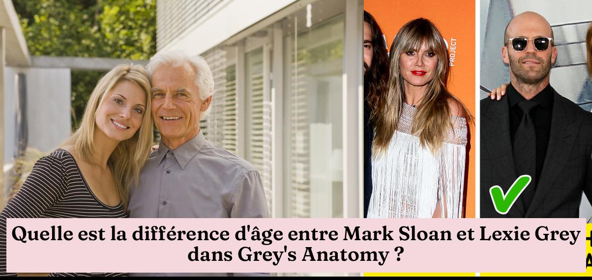 Quelle est la différence d'âge entre Mark Sloan et Lexie Grey dans Grey ...