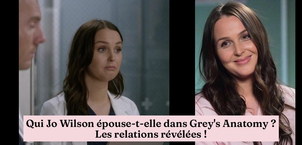 Qui Jo Wilson épouse-t-elle dans Grey's Anatomy ? Les relations ...