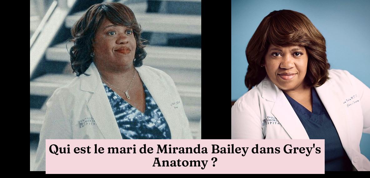 Qui est le mari de Miranda Bailey dans Grey's Anatomy ? - IMAGYNA ...