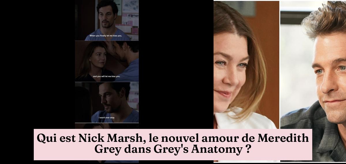 Qui est Nick Marsh, le nouvel amour de Meredith Grey dans Grey's ...