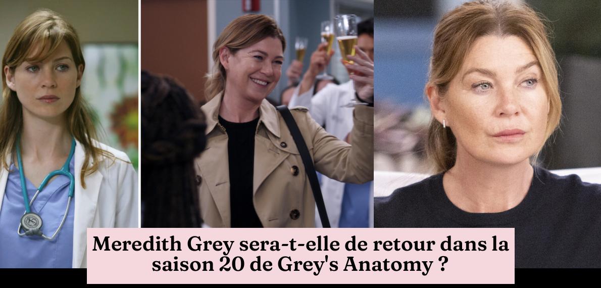 Meredith Grey sera-t-elle de retour dans la saison 20 de Grey's Anatomy ...
